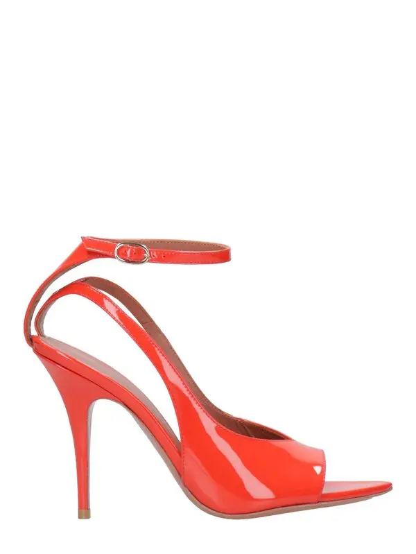CASTAGNA Heeled Sandals - Coral Red