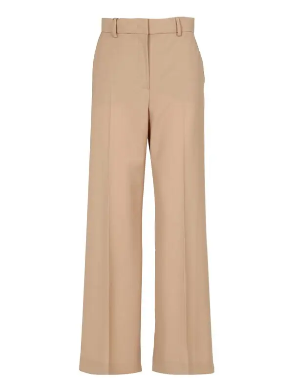 Max Mara Loose-fitting Palazzo Trousers - Beige