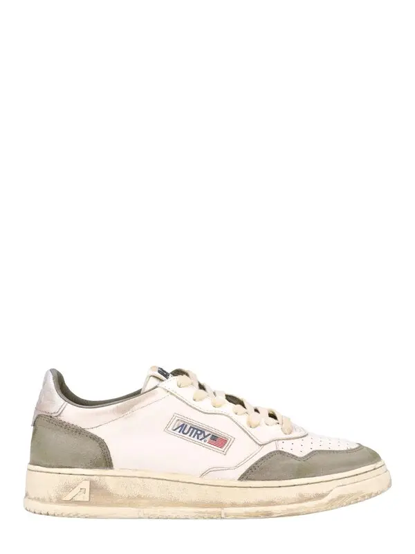 AUTRY Low Top Sneakers - White/lizard/silver