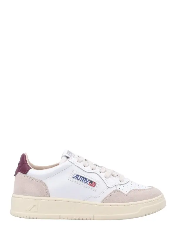 AUTRY Medalist Low Sneakers - White Burgundy