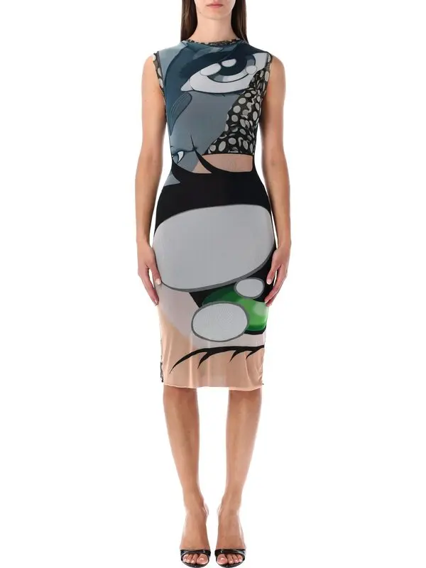 Ottolinger Julien Ceccaldi Print Bodycon Midi Dress - Prt