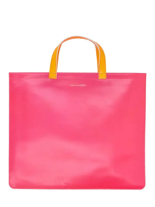Comme Des Garçons Tote Bag - Pink Yellow