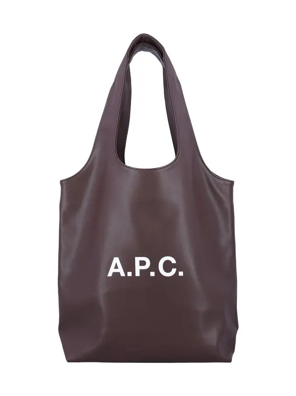 A.p.c. Ninon Small Tote - Dark Brown