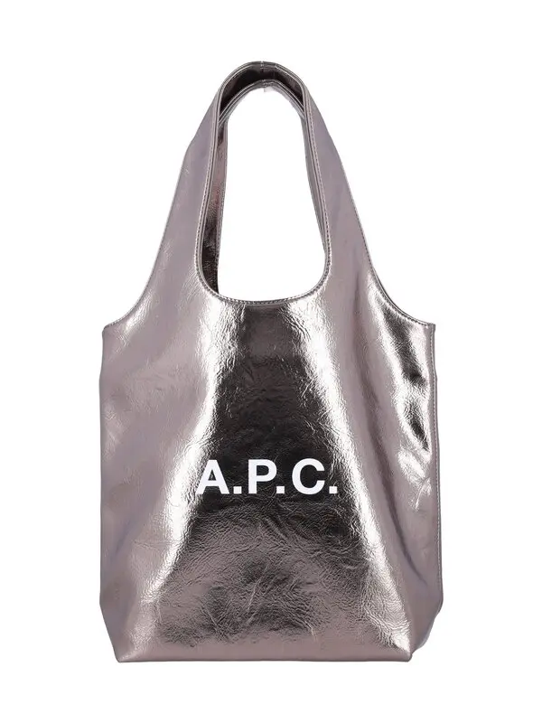 A.p.c. Ninon Small Tote Bag - Dark Silver