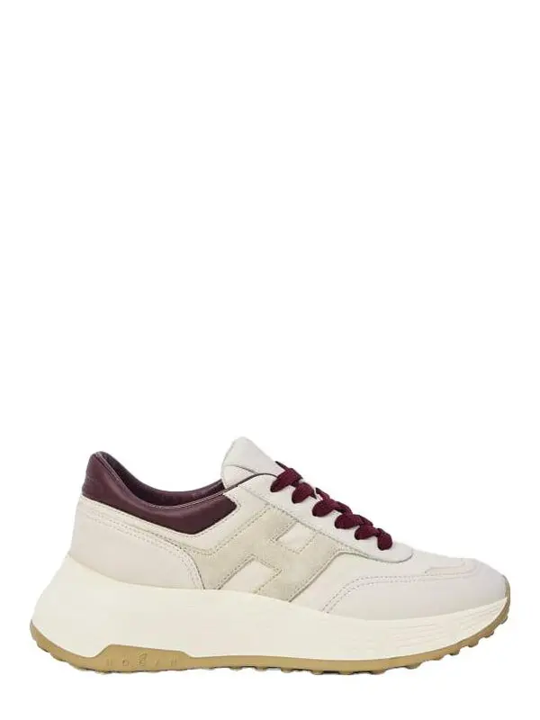 Hogan Hi Fi Sneakers - Bianco/bordaux