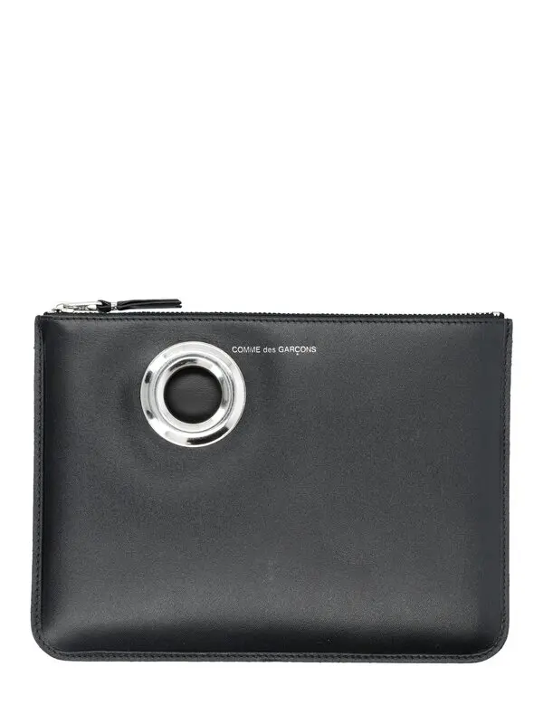 Comme Des Garçons Metal Eyelet Pouch - Black