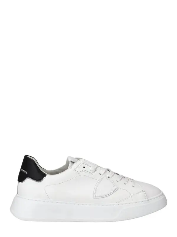 Philippe Model Low-top Leather Sneakers - White