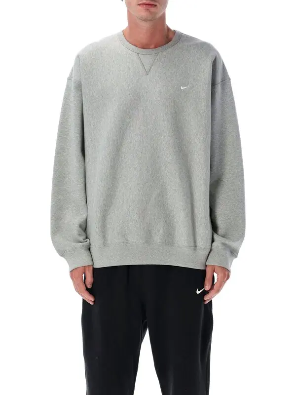 Nike Solo Swoosh Sweatshirt - Dk Grey Heather