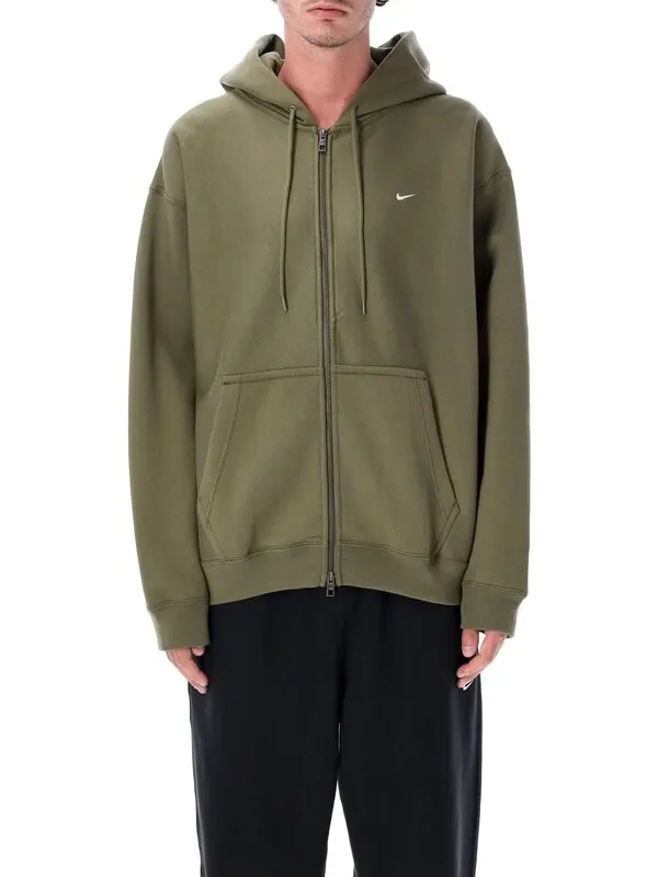 Nike Solo Swoosh Full-zip Hoodie - Medium Olive
