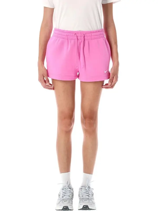 Nike Mid-rise Fleece Shorts - Playful Pink