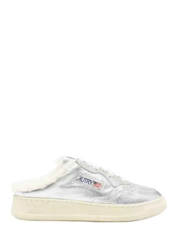 AUTRY Medalist Metallic Sneakers - Silver