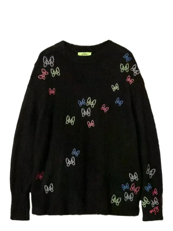 TWINSET Embroidered Sweater - Black