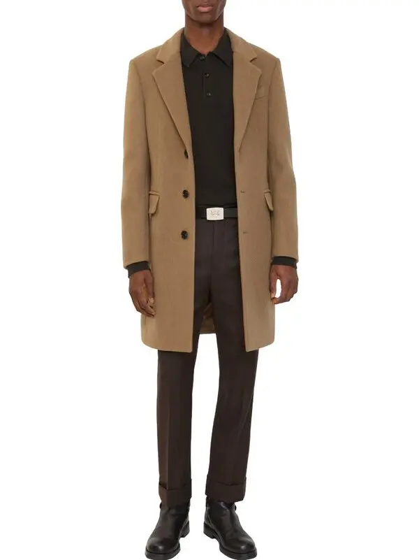 Burberry Wool Tailored Coat - Fawn Beige