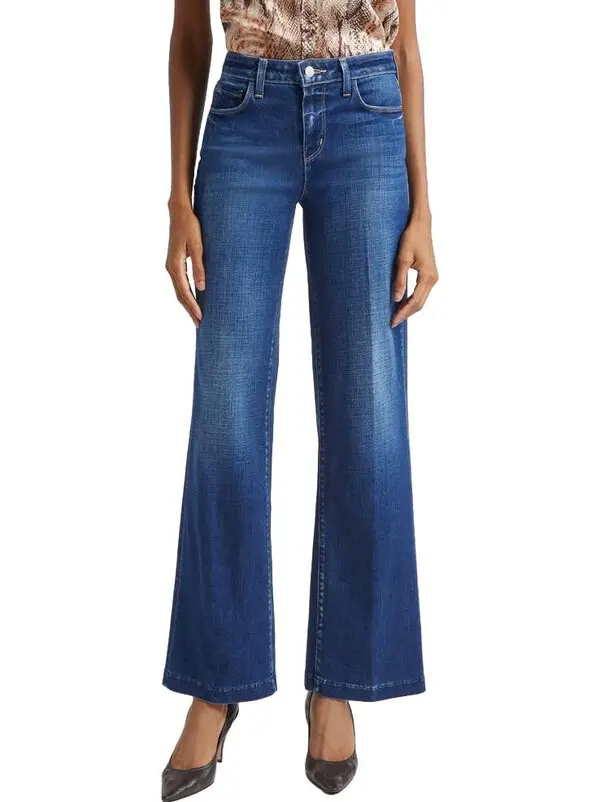 L'Agence Scottie High-waist Wide-leg Jeans - Marvista
