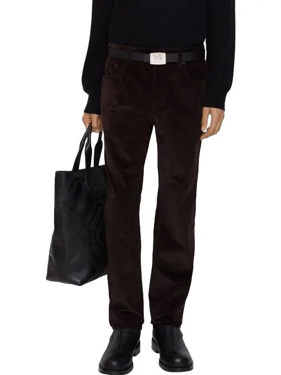 Burberry Fred Slim-leg Corduroy Pants - Clove Brown