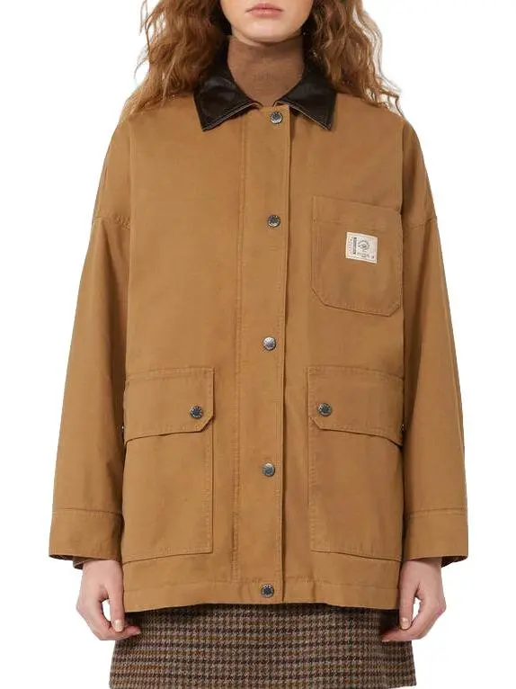 Max Mara Cotton Barn Chore Jacket - Camel