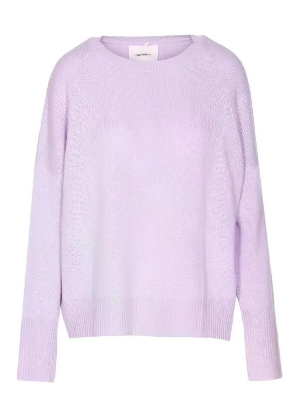 LISA YANG Crew-neck Cashmere Sweater - Purple