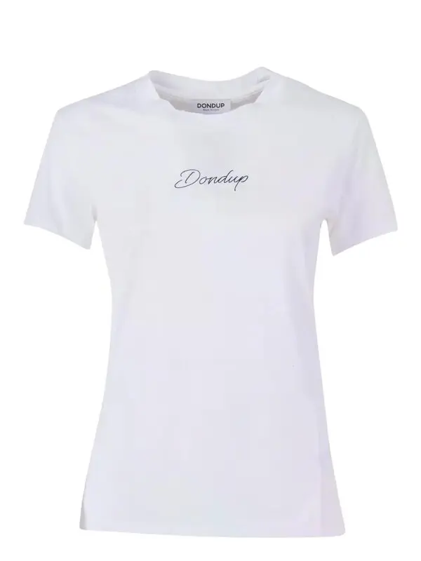 DONDUP Embroidered Crew-neck T-shirt - White