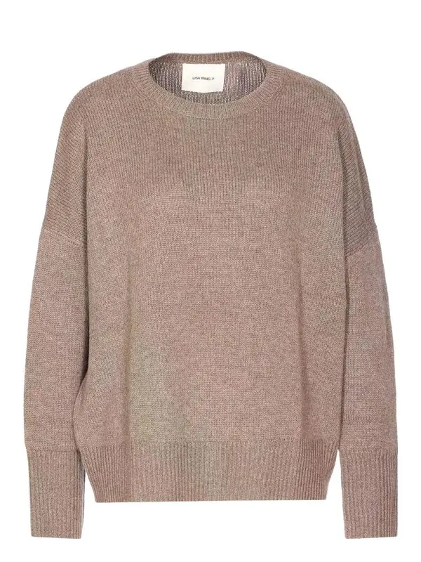 LISA YANG Crew-neck Cashmere Sweater - Brown