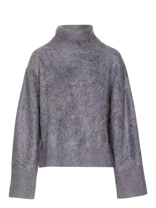 LISA YANG The Floren High-neck Cashmere Sweater - Grey