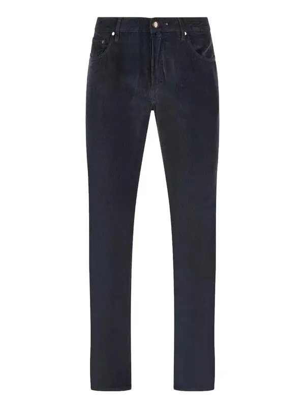 HANDPICKED Corduroy Trousers - Blue