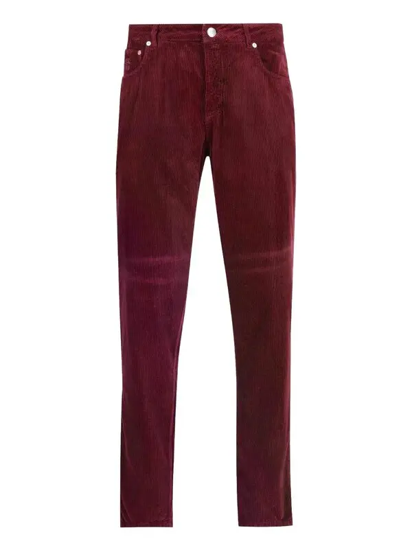 Brunello Cucinelli Corduroy Five-pocket Trousers - Red