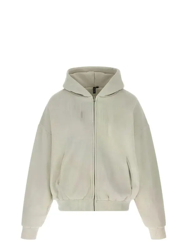 ENTIRE STUDIOS Thermal Zip-front Hoodie - Neutrals
