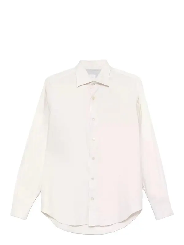 Eleventy Long-sleeve Button-down Shirt - Neutrals