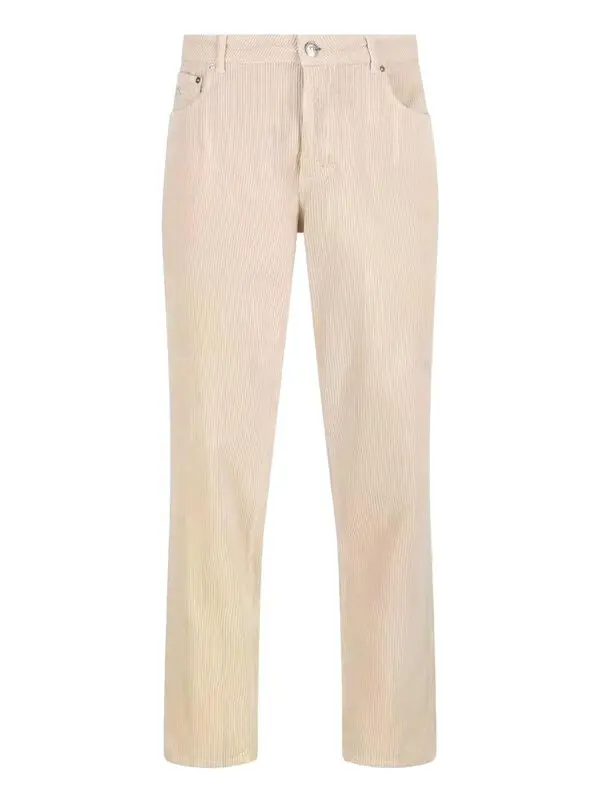Brunello Cucinelli Corduroy Five-pocket Trousers - Neutrals