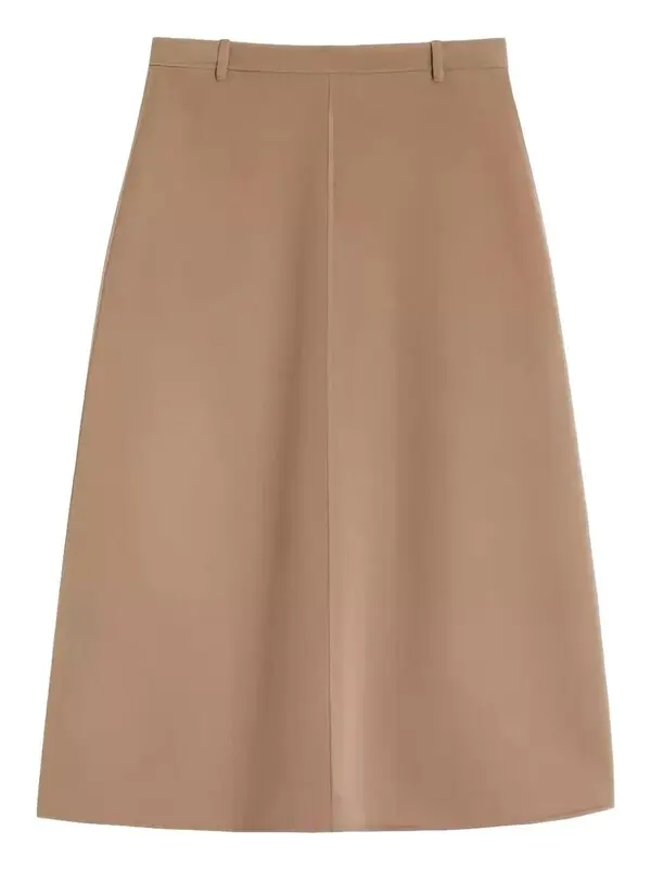 Max Mara A-line Wool Skirt - Brown