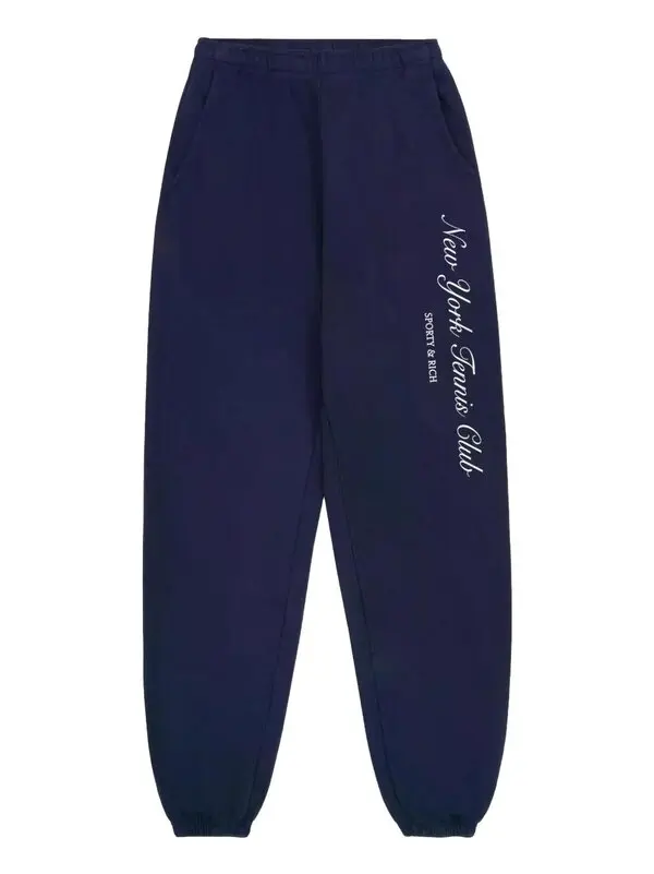 SPORTY & RICH Logo-detail Joggers - Blue