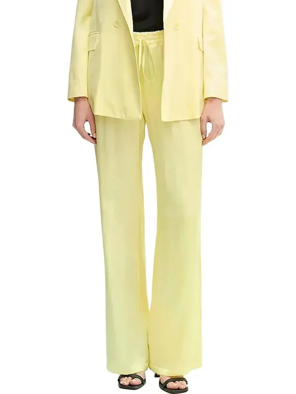 ERMANNO FIRENZE Drawstring Trousers - Yellow