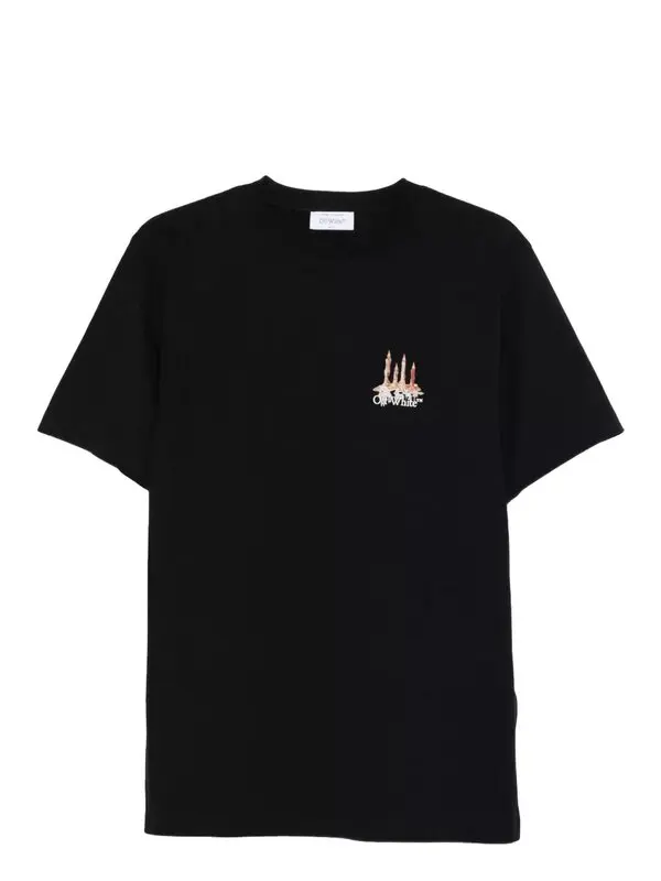 Off-White Graphic-print Logo T-shirt - Black
