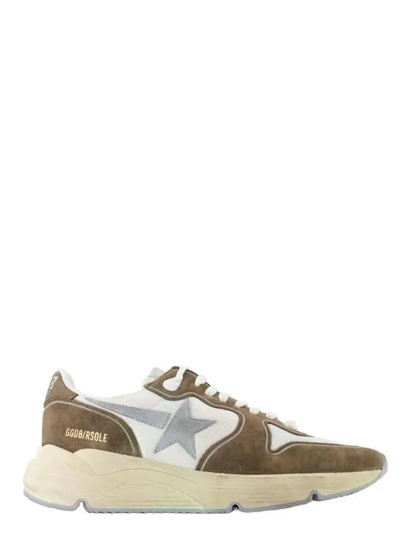 GOLDEN GOOSE Star-detail Calfskin Sneakers - Brown