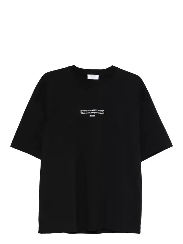 Off-White Made On Earth, Designed On A Plane T-shirt - Black