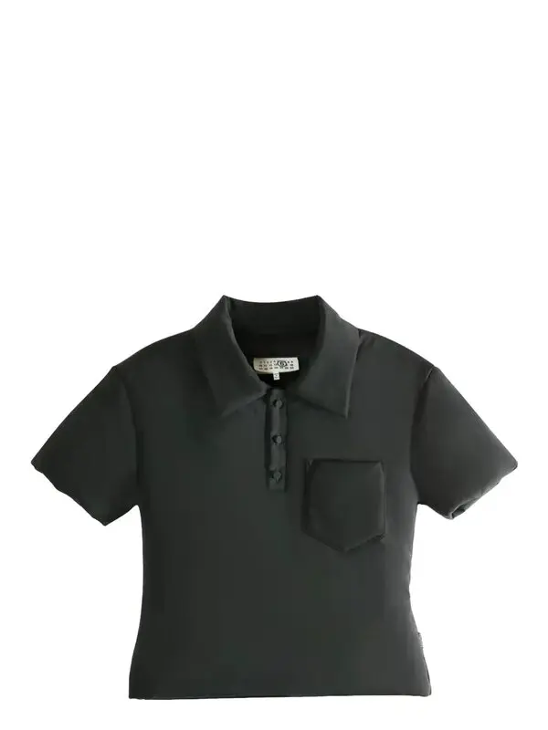 MAISON MARGIELA Padded Polo Shirt - Black