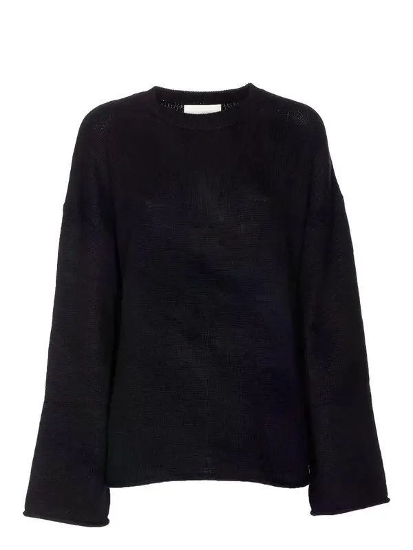 LISA YANG Crew-neck Cashmere Sweater - Black