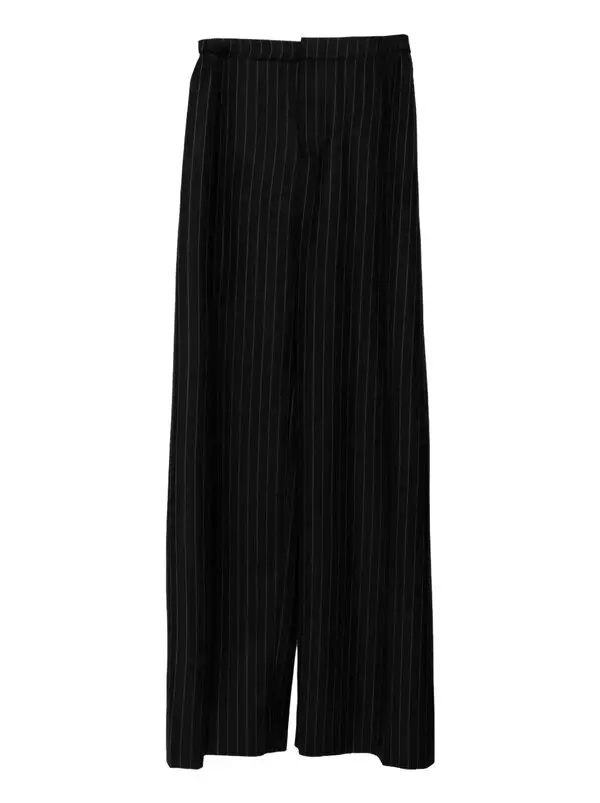 DURAN LANTINK Pinstripe Trousers - Black