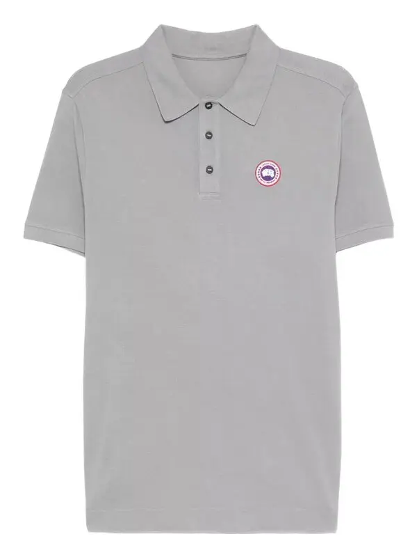 Canada Goose Beckley Logo-patch Polo Shirt - Grey