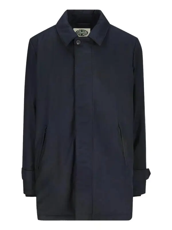 CAMPLIN Buttoned Coat - Blue
