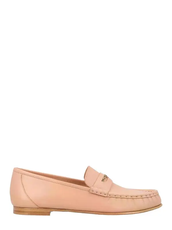 Chloé Chain-detail Leather Loafers - Pink