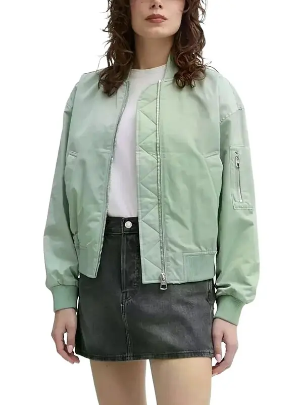 Marc O'polo Zipped-pocket Bomber Jacket - Green