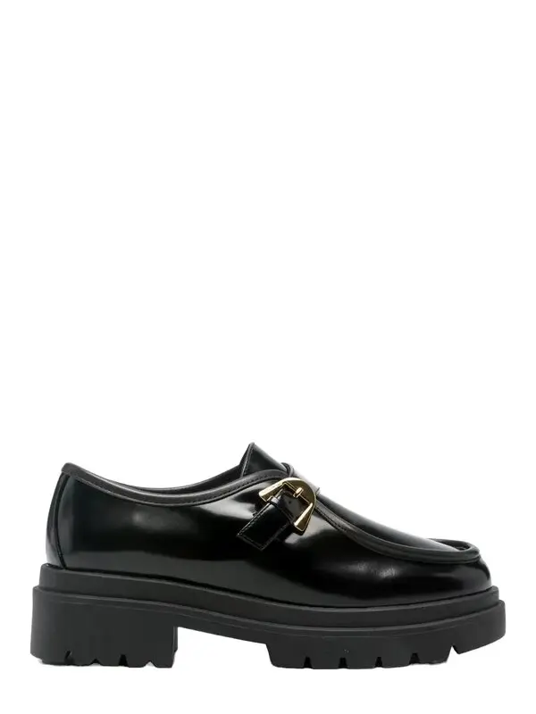 COCCINELLE Buckle-fastening Platform Loafers - Black