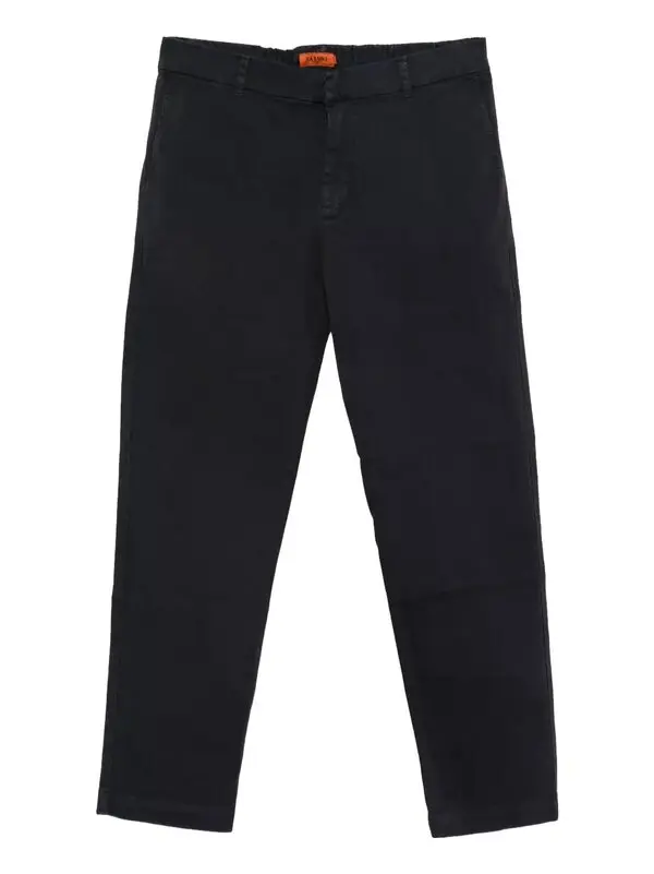 Barena Venezia Button-fly Cotton Blend Trousers - Blue