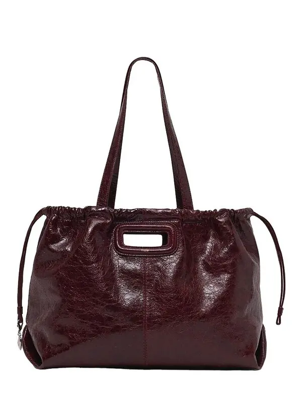 Maje Miss M Tote - Burgundy