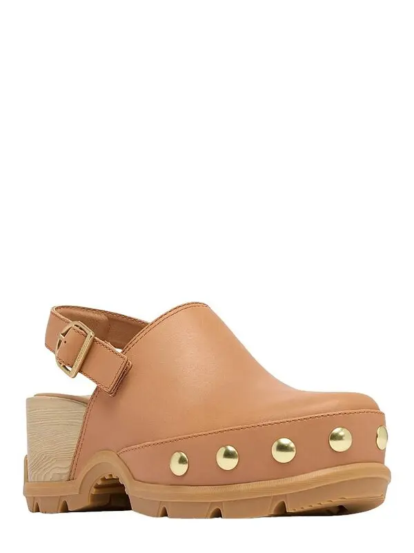 Sorel Roam'n Clog Rvt Studded Clogs - Tawny Buff/gum