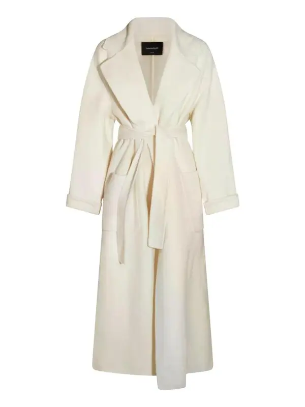 Fabiana Filippi Belted Coat With Notched Lapels - Neutrals