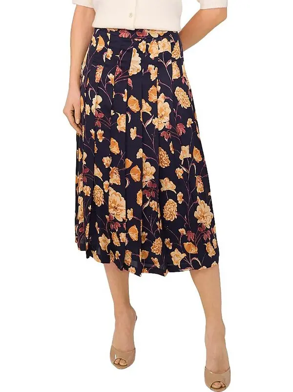 Ted Baker London Taraya Pleated Skirt - Baritone Blue