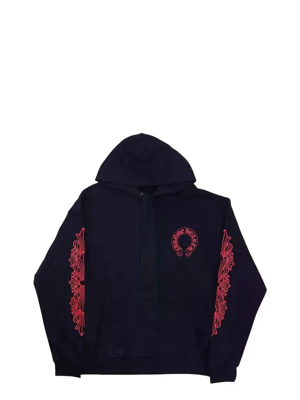 Chrome Hearts Horseshoe Logo Hoodie - Blue