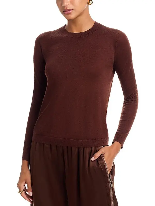 Co Long Sleeved Cashmere Crewneck Top - Coco